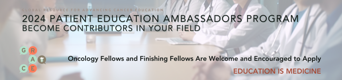 2024 Patient Education Ambassadors Program | CancerGRACE